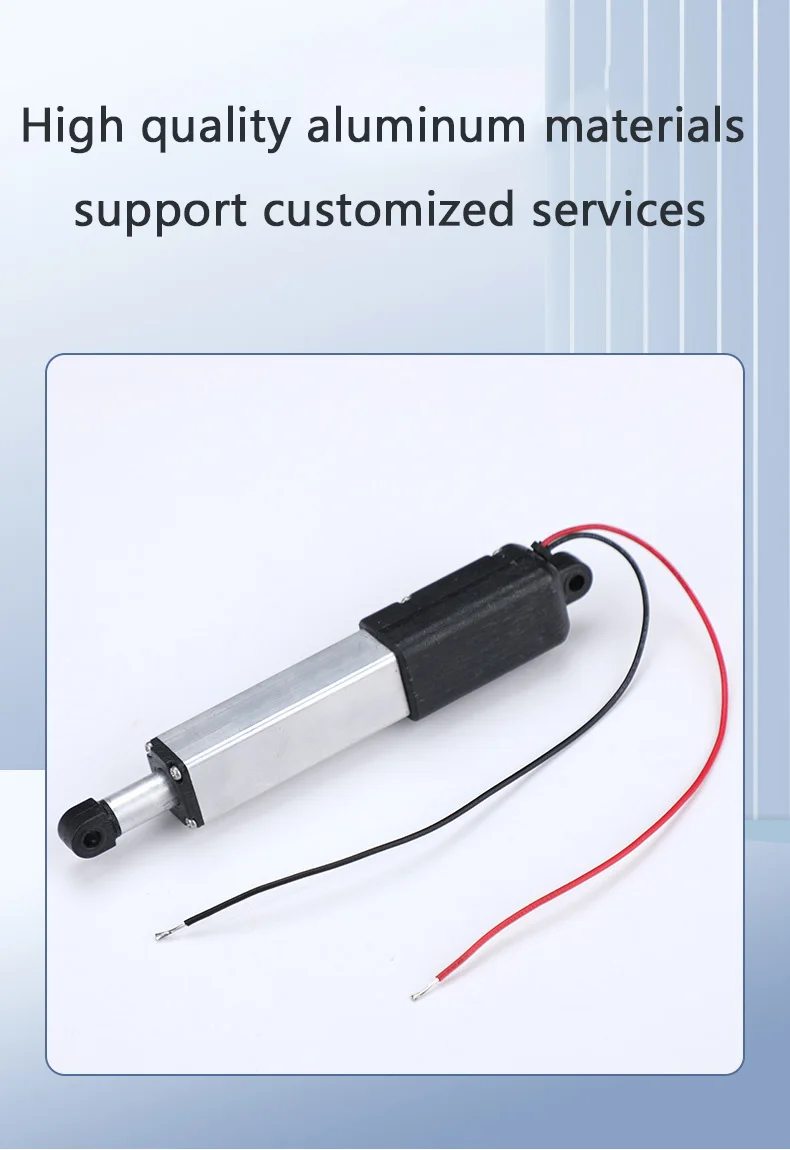 Low Noise Strong Pull Force Customized Small Electric Push Rod Dc Motor ...