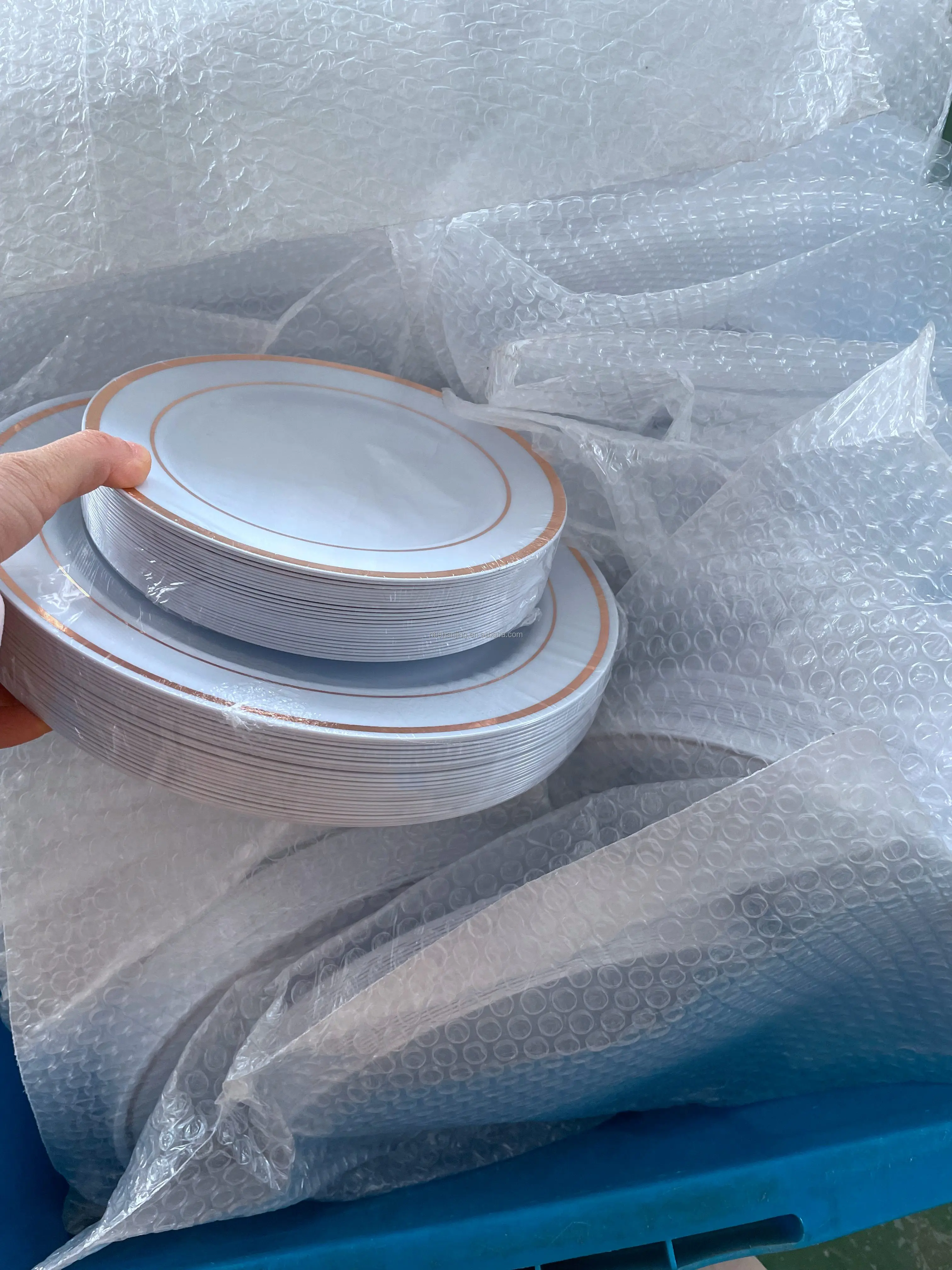 Fancy Disposable Plates with Cutlery - Perfect for Parties