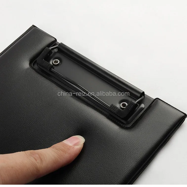 Premium PU Leather Foldable Clipboard with Customized Logo