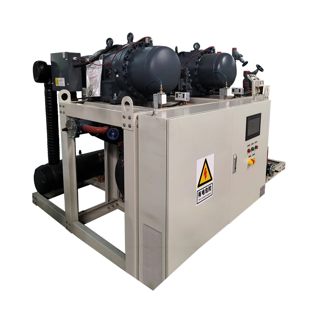 380V R404A Refrigeration Screw Compressor Condensing Unit for Low Temp ...