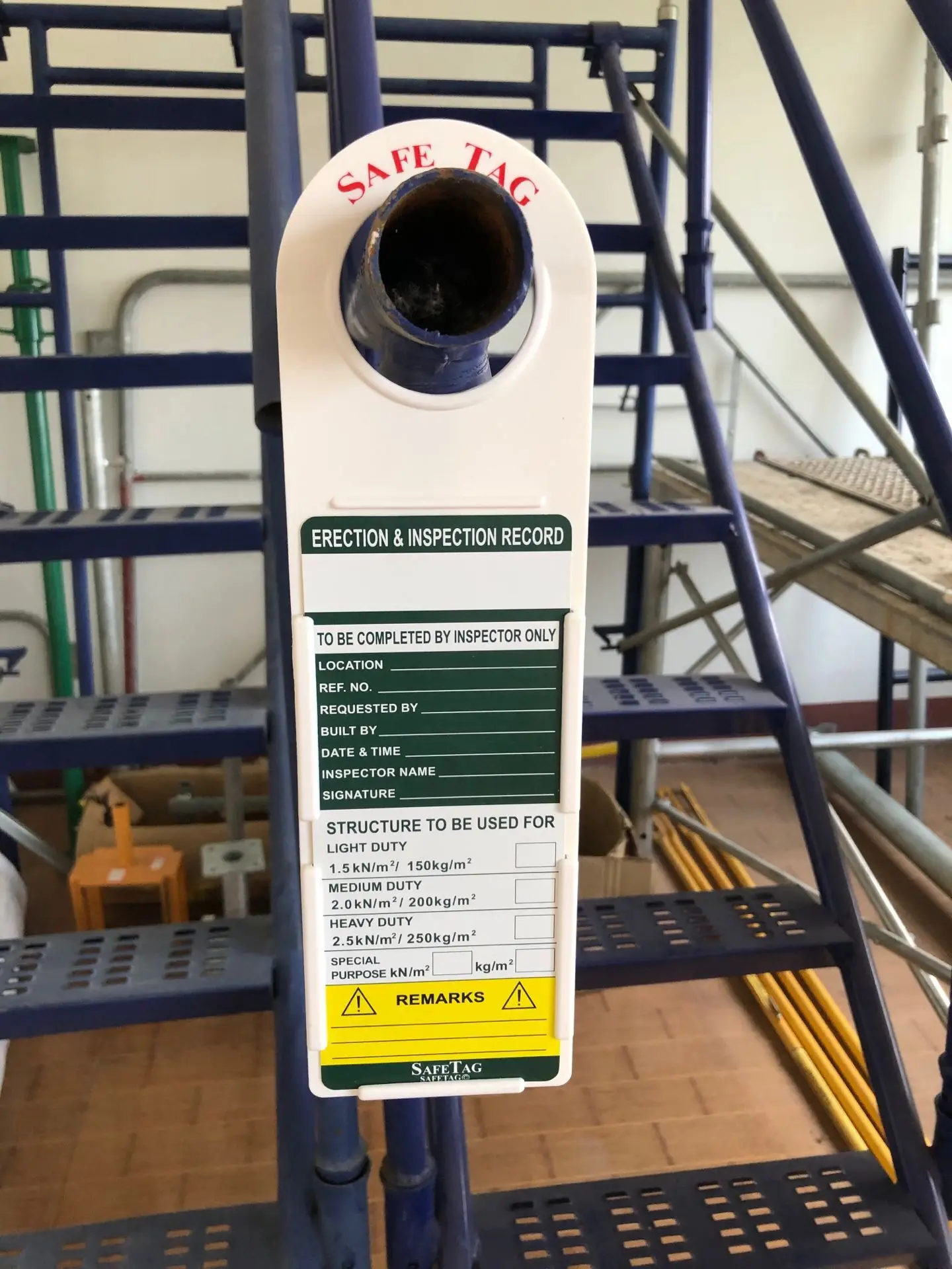 Linyi Queen Printable Safety Scaffolding Tag - OSHA合规
