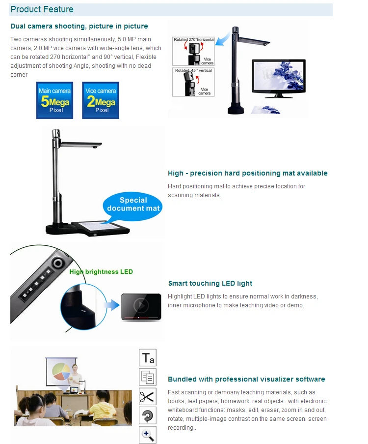 Eloam Portable Scanner S520 - Face Recognition & Document Scanning