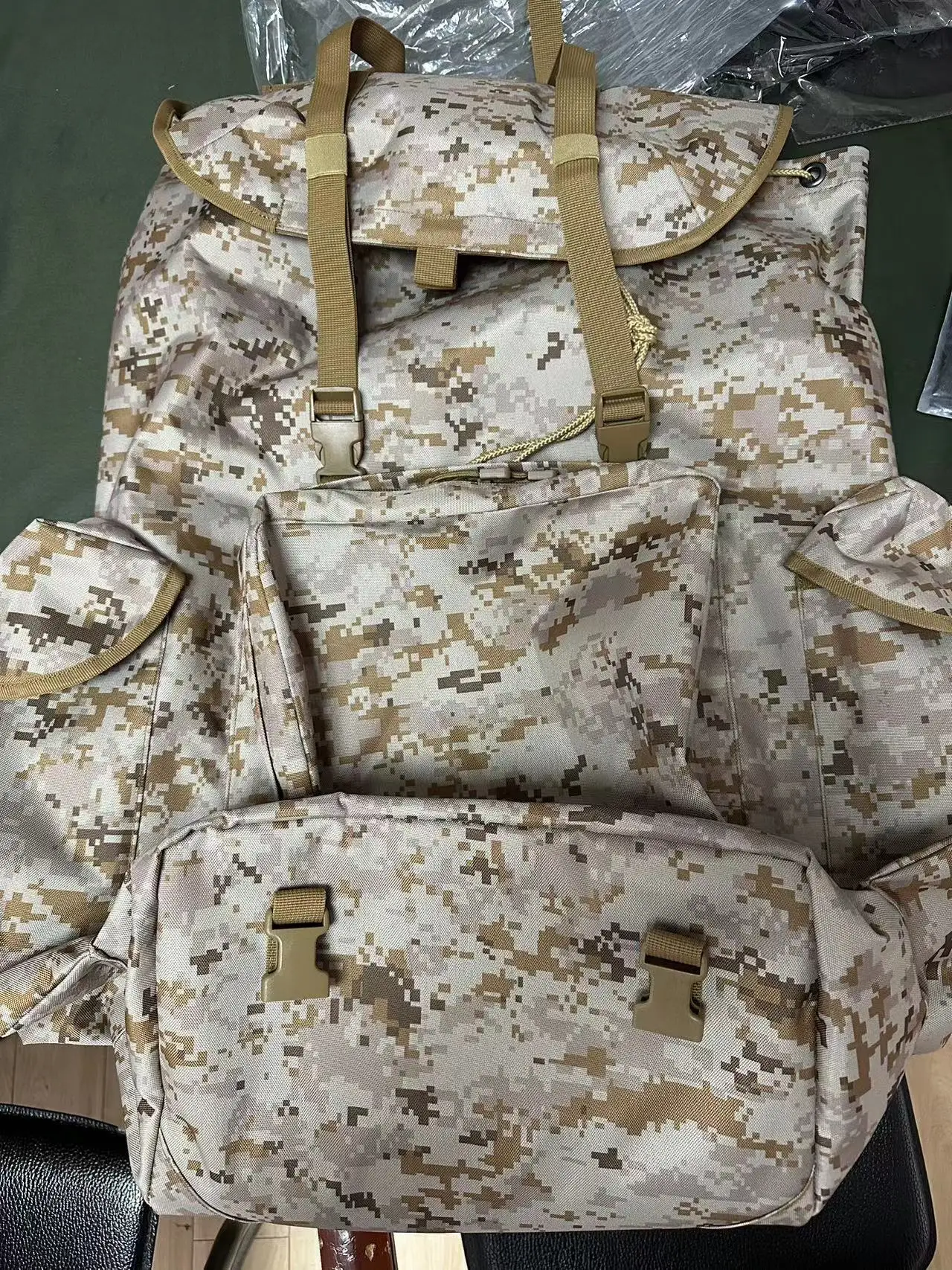 Outdoor knapsack Large Surplus Tactical Backpack Field Pack Desert ...