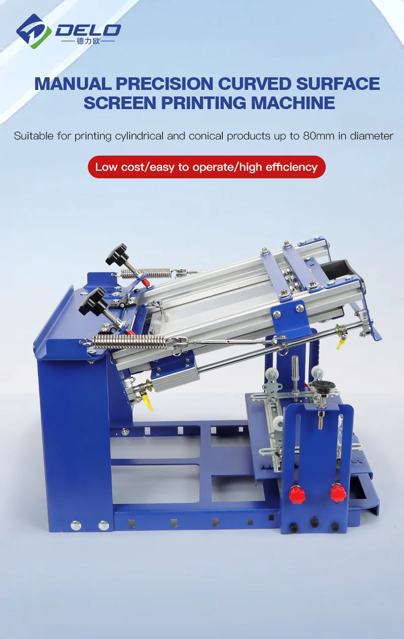 Hand Toroidal Screen Printer - Manual Curved Stainless Steel for Label ...