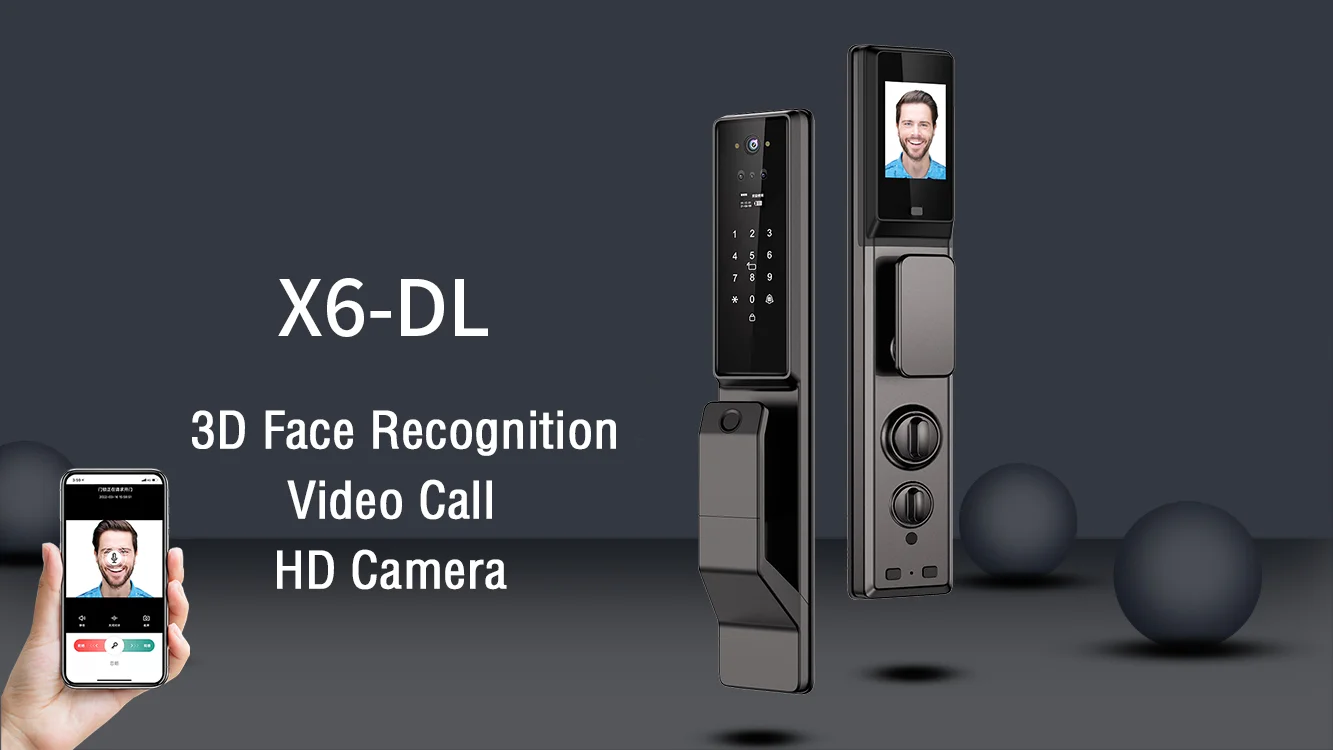 High Quality Door Lock Smart Golden Digital Electronic Face Recognition ...