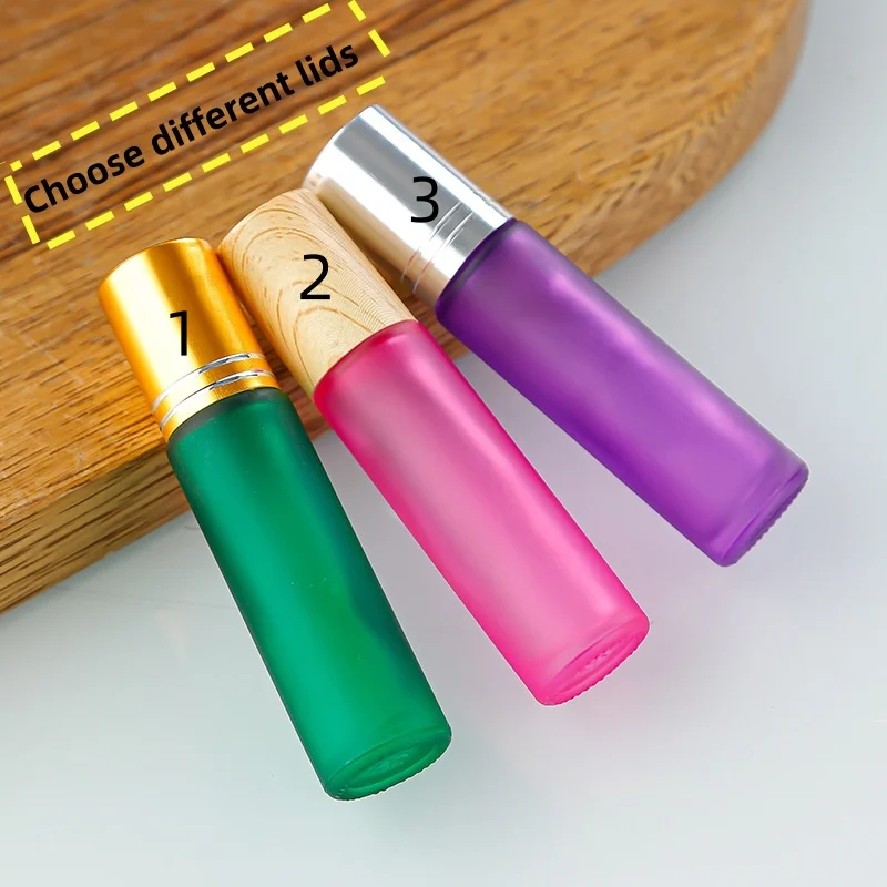 Ln Stock 10ml Color Roll On Glass Bottle Cosmetic Glass Bottle Round Roll On Bottle - Buy Roll ...