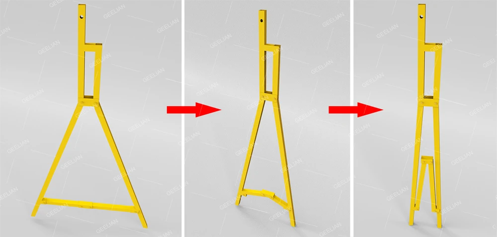 Steel Barrier A Frame Leg Are Used For Supporting Barricade Boards ...