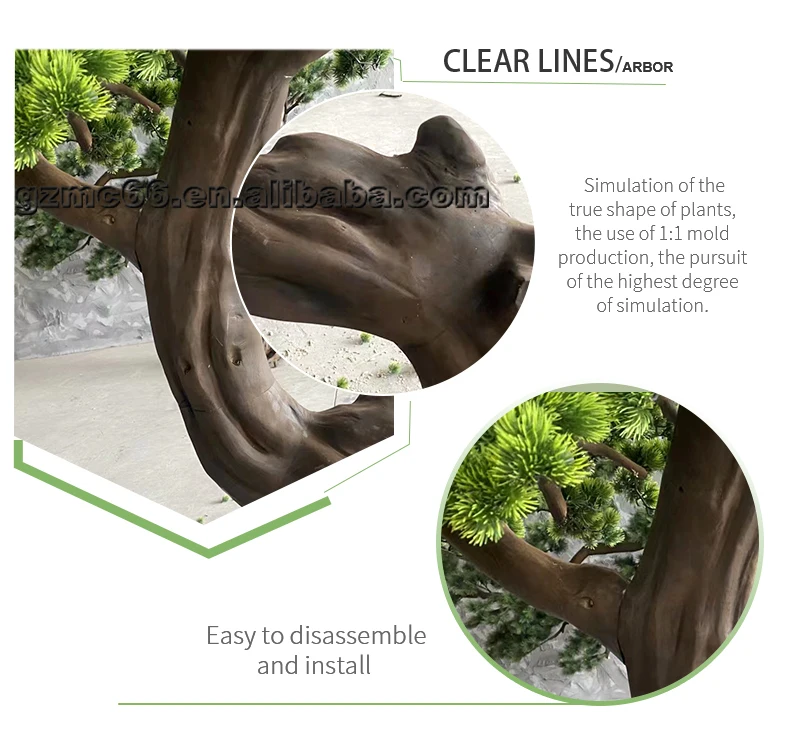 Highly Simulation Artificial Cedar Pine Trees for Landscaping