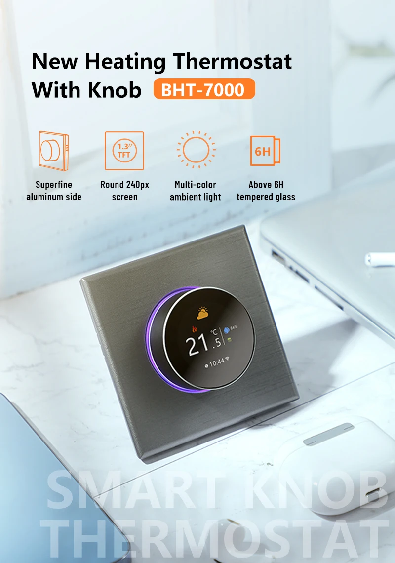 Becasmart BHT-7000 WiFi Smart Thermostat for Floor Heating - Digital ...