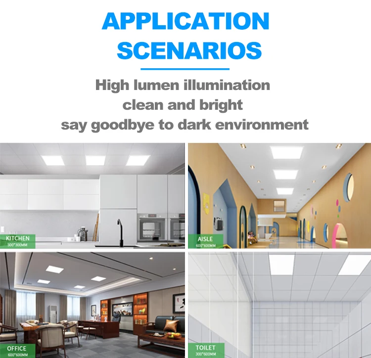 Square Round 2x2 2x4 60x60 600x600 1200x600 Flat Surface Mounted ...