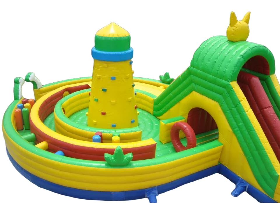 Curved Figure-8 Inflatable Obstacle Track | Giant Racing Course for ...