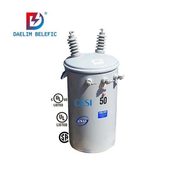 Single Phase Pole Mounted Transformers for Power Distribution