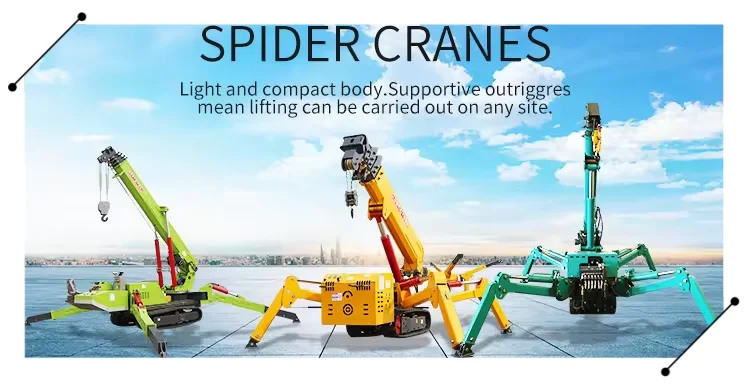 Hydraulic Crawler 3 Ton - Movable Spider Lifting Crane