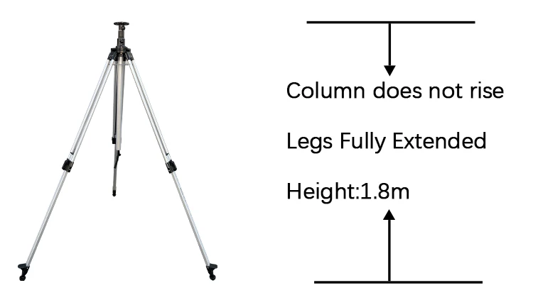 Heavy Total Station Leveling Instruments Aluminium Tripod