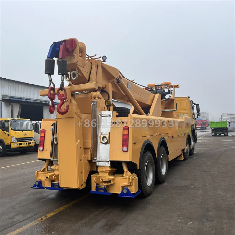 Sinotruk 50 Tons Rotator Wrecker Truck Howo 50T Integrated Wrecker Tow ...