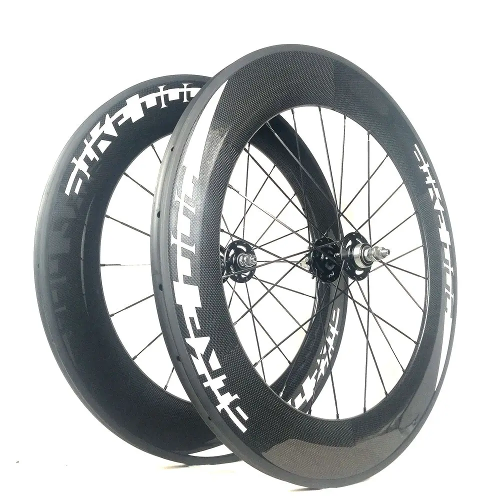 Wheel Carbon Track 700C Fixie Bike Rims 88mm - Premium Carbon Road Bike ...