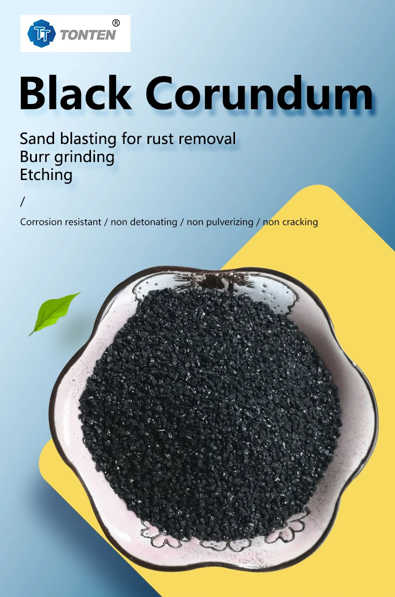 #42 Mesh Black Fused Alumina Polishing Sand, Black Corundum Cutting ...