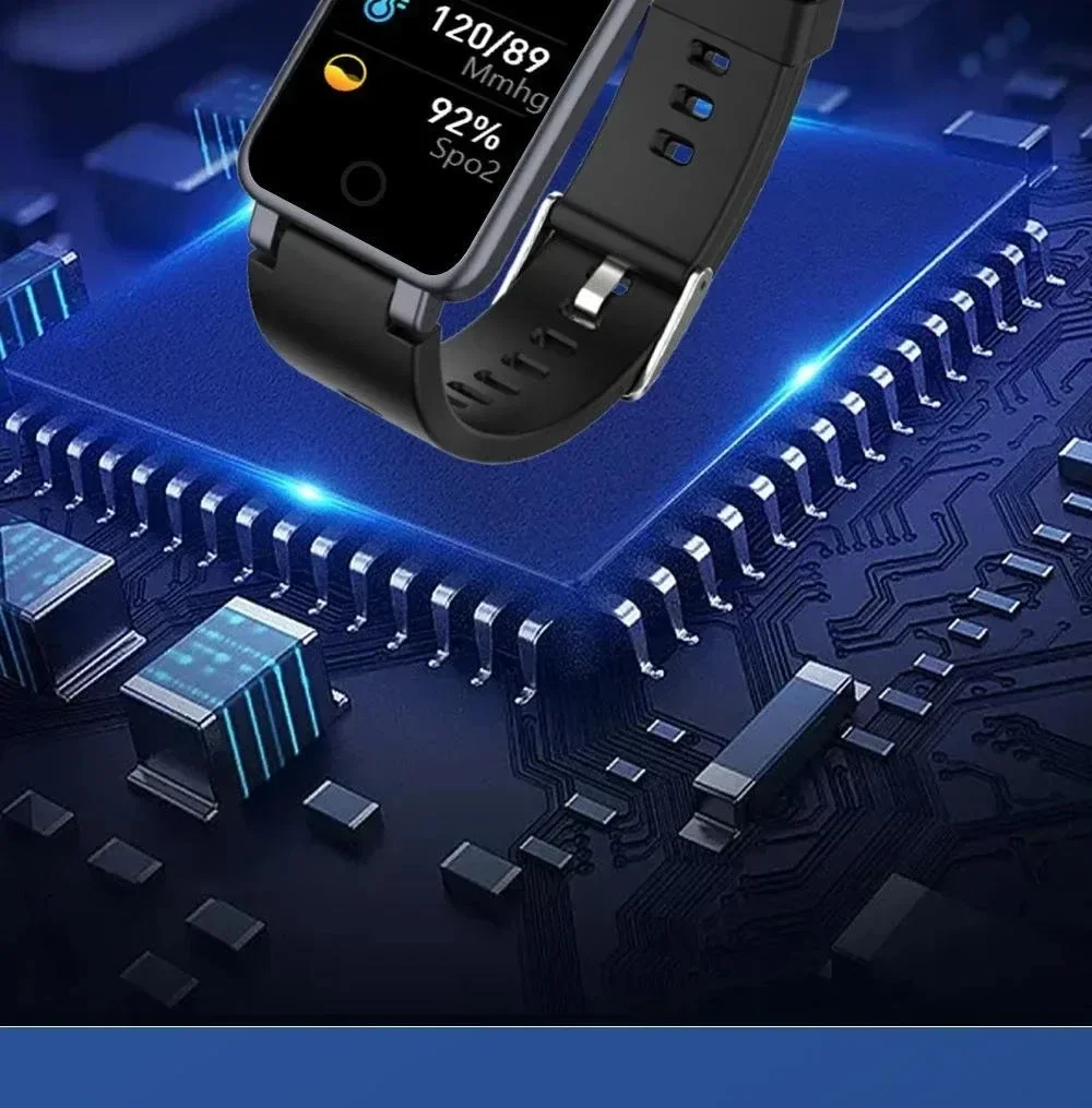 Large Screen Bluetooth Watch Smart Wristband Motion Pedometer Alarm ...