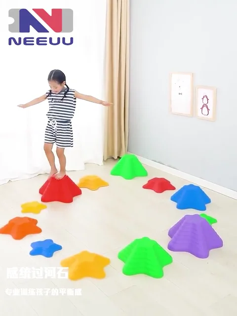 Starfish Shape Sensory Balance Toys Crossing River Stone Stepping ...