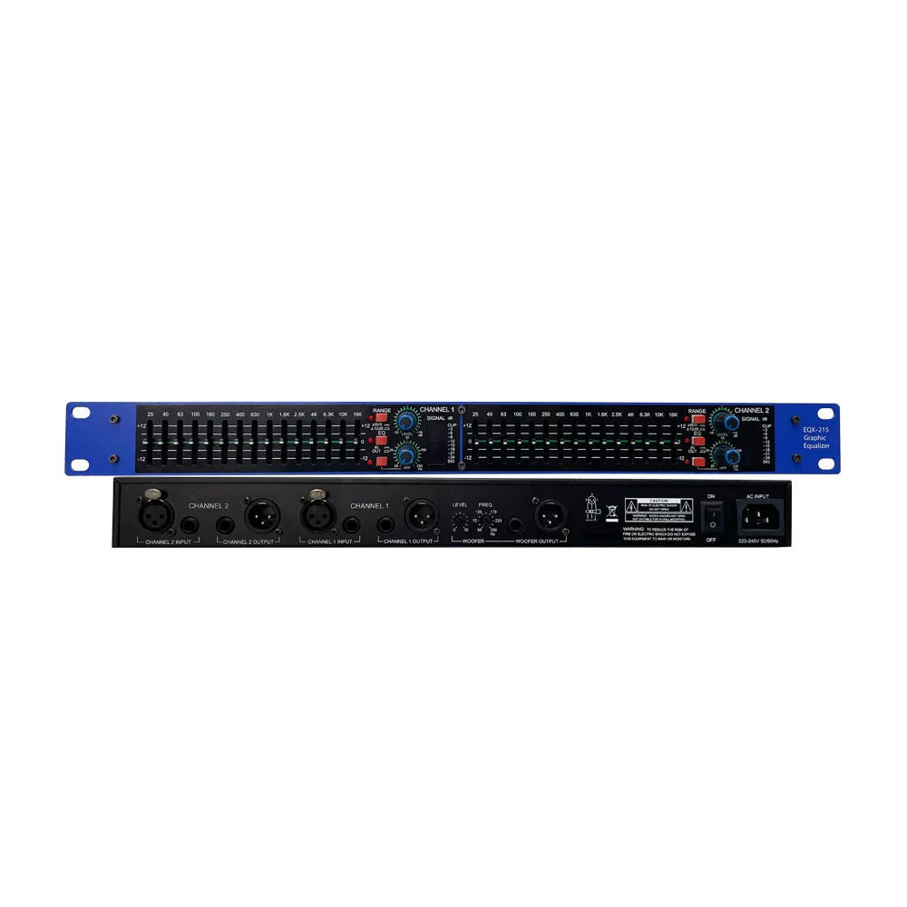 EQX-215 Professional Audio 15 Band Subwoofer Equalizer for Stage Use ...