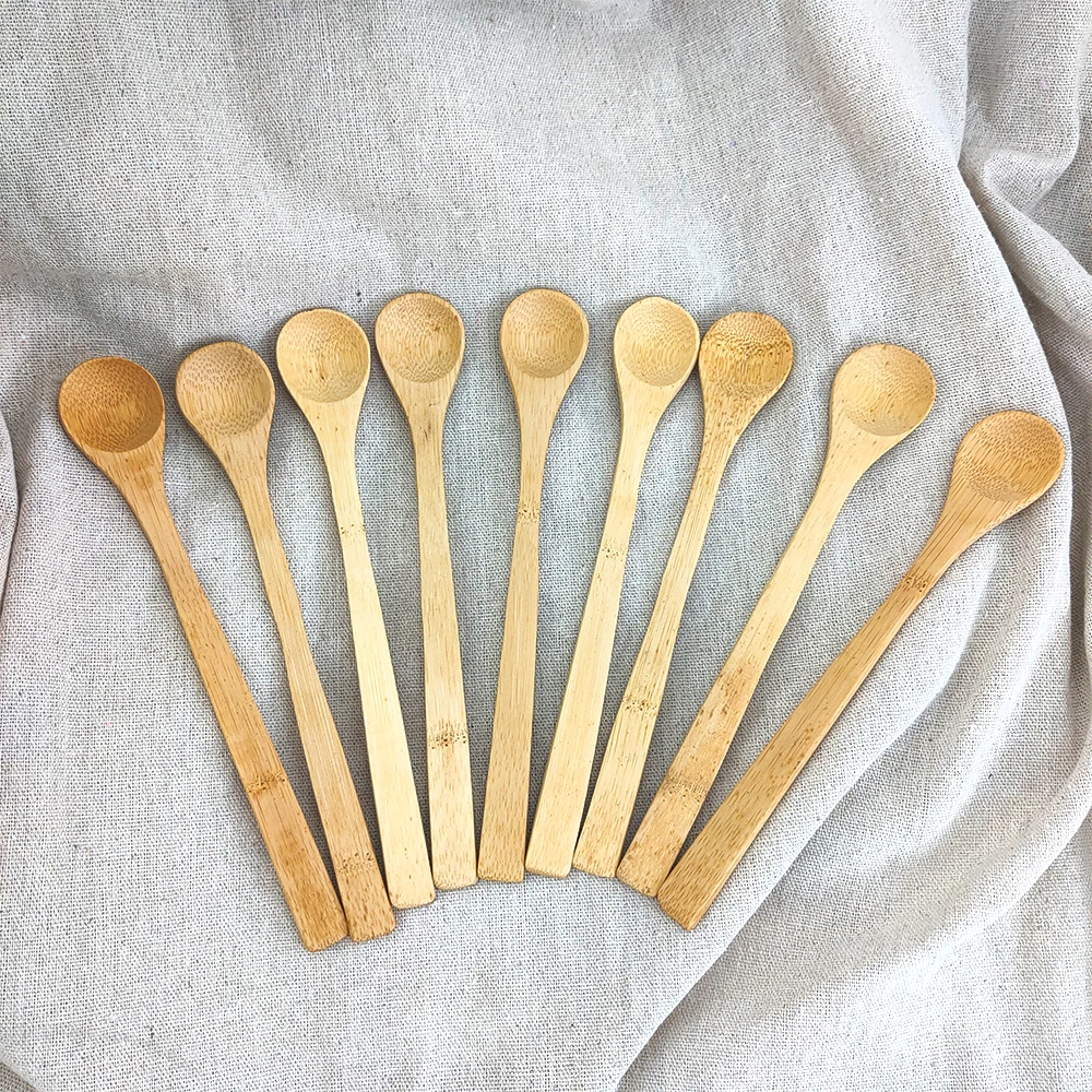 Perfect Mixing Reusable Decorative Eco Friendly Bamboo Small Spoon ...