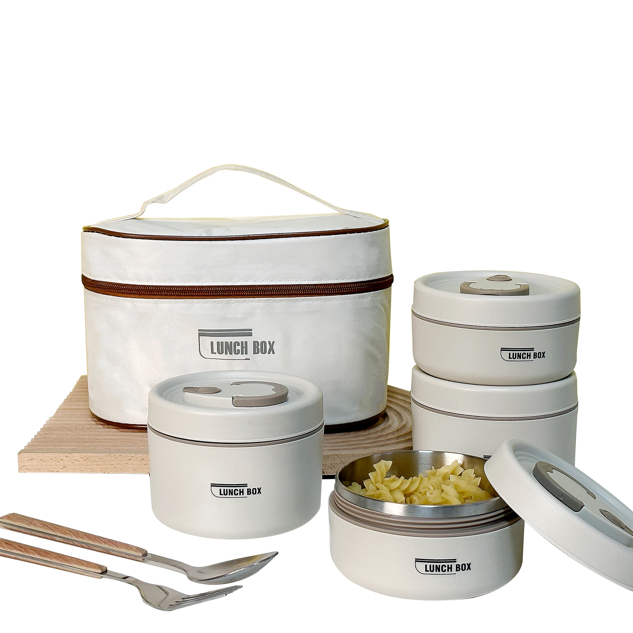 304 Stainless Steel Pp Shell Lunch Box Kids Sustainable Materials Meal ...