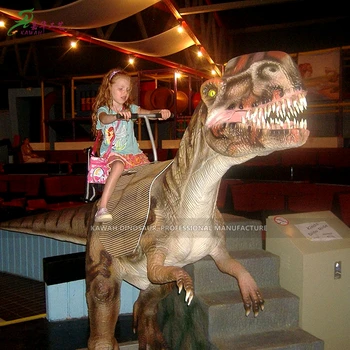 Animatronic Dinosaur Kiddie Ride Amusement Park Rides Coin Operated ...