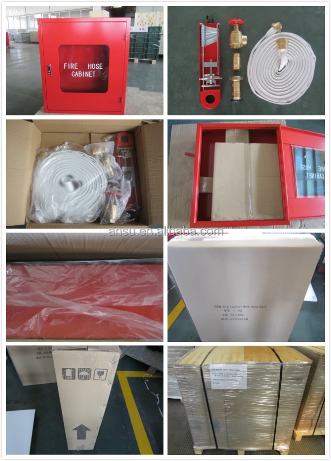 Fire Hose Cabinet Fire Fighting 13bar Hose With Rack,2.5'' *30meter ...