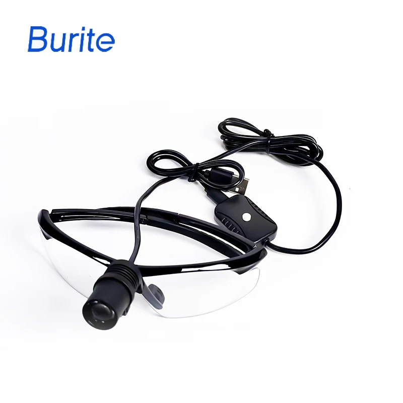 Burite 3W LED Dental Loupe Headlamp Medical Surgical Lupas Rechargeable ...