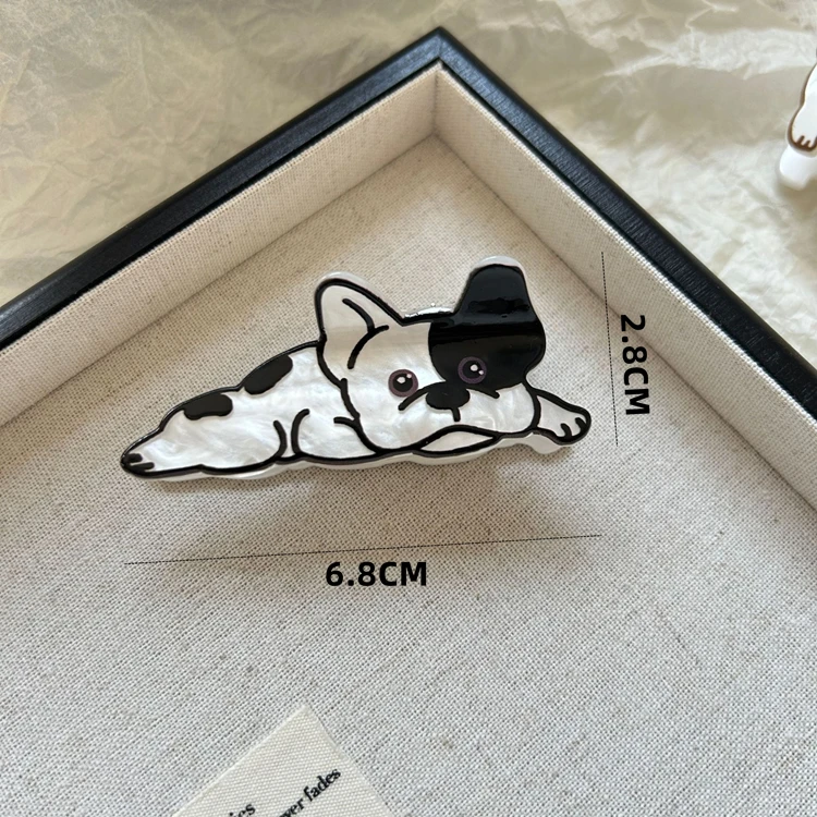 French Cartoon Puppy Hair Clips - Cute Corgi Designs