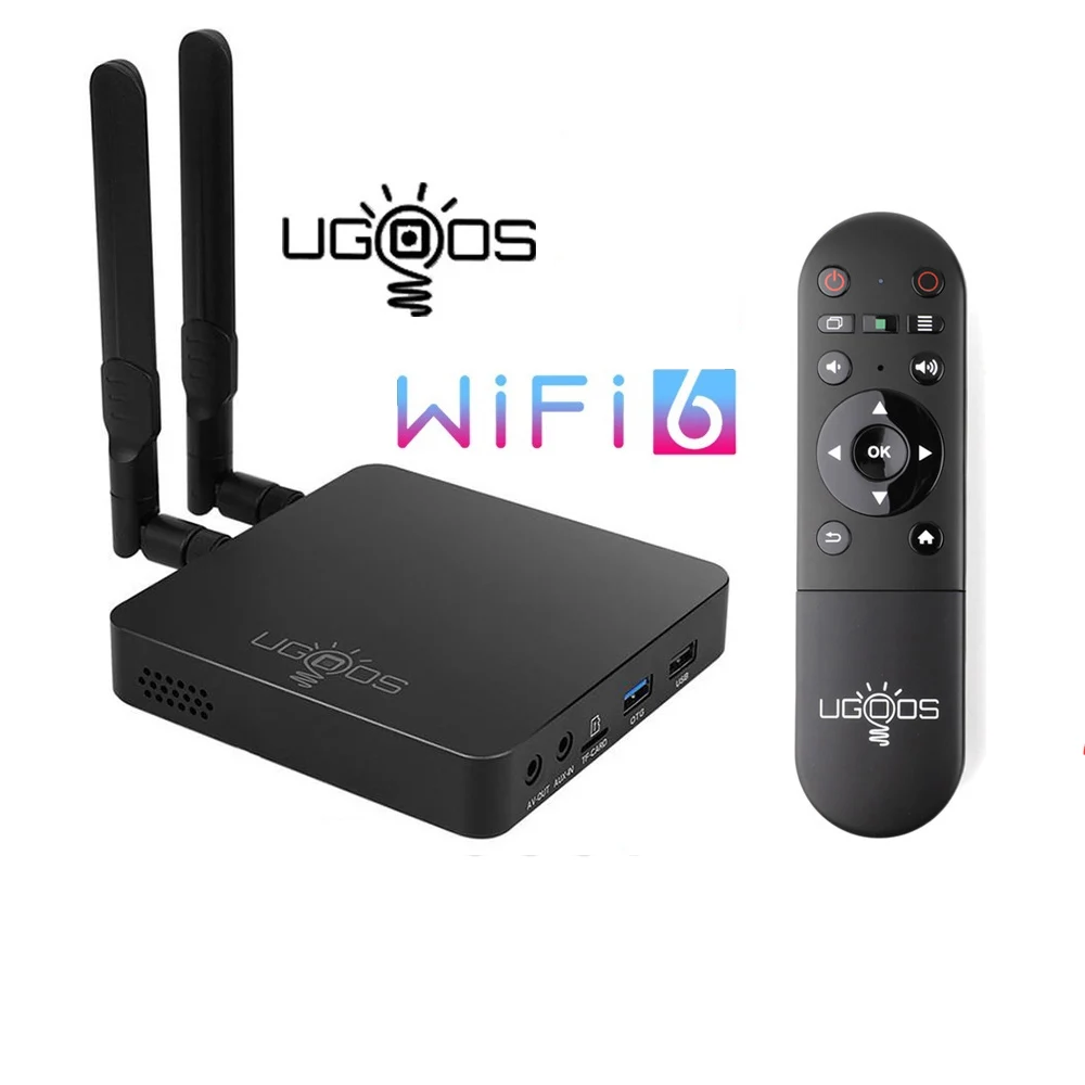 Ugoos AM6B Plus TV Box OTA Quad Core 4GB RAM DDR4 RJ45 1000M LAN 2.4G5G ...