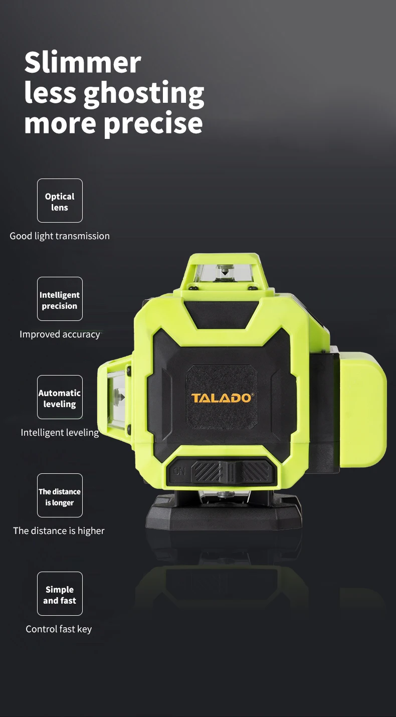 Convenient Operation Automatic Laser Beam Level 360 Range Line Laser 16 ...