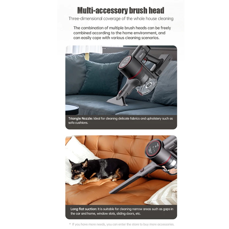 Dibea Wireless Battery Vacuum Cleaner - Multi-Functional & Eco-friendly
