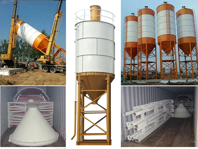 Cement Silo 100 Ton Cement Silo Weight Capacity Calculator Volume - Buy ...