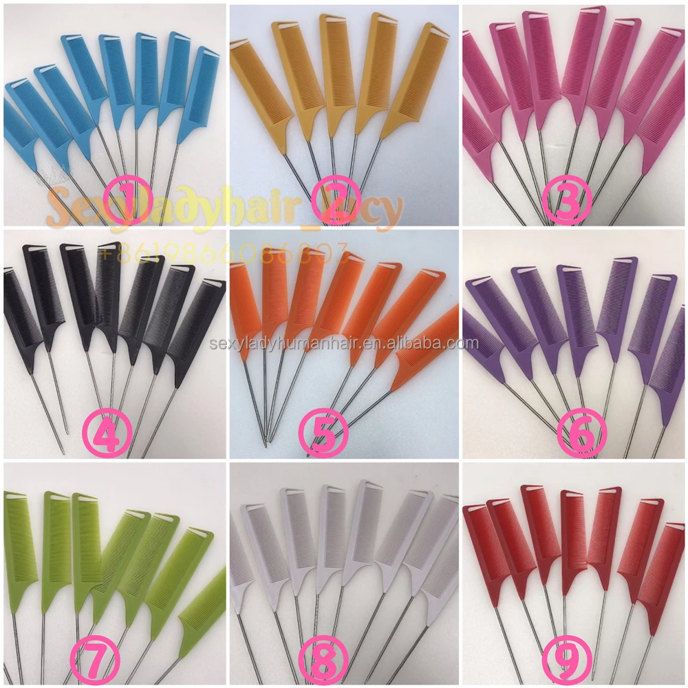 Sample Cheap Wholesale Plastic Detangling Parting Comb Private Label ...