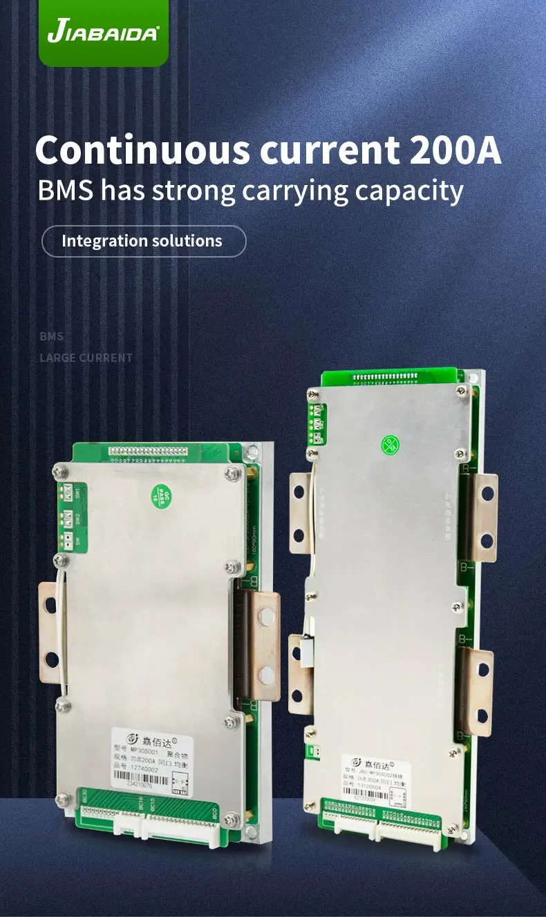 BMS 3S~30S 150A 200A Lithium Battery PCB with Balance Temp Sensor - BMS-PRO