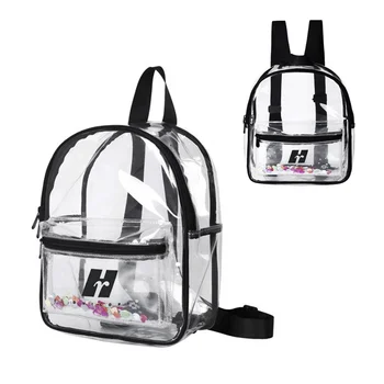 Kids Clear Backpack Custom Logo With Pocket Pvc Transparent Backpack ...