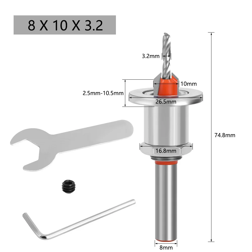LISCA Countersink Drill Bits - Precision Woodworking Tools
