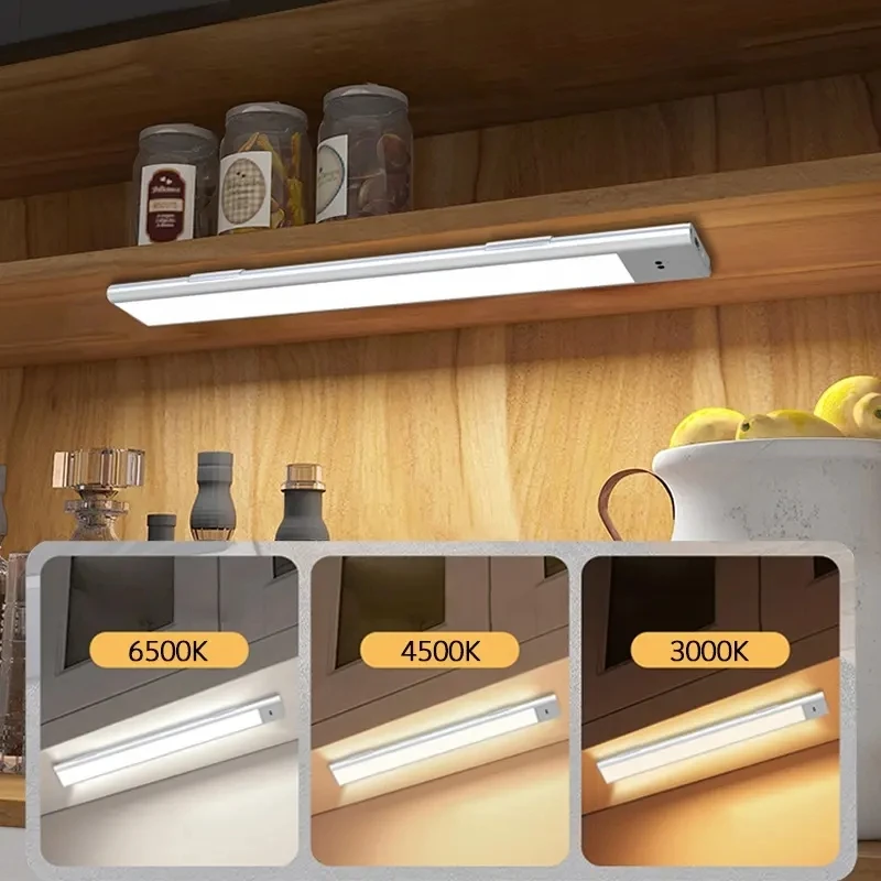 Ultra-Thin Hand Sweep Sensor Light Under Bar Wardrobe Closet Cabinet ...