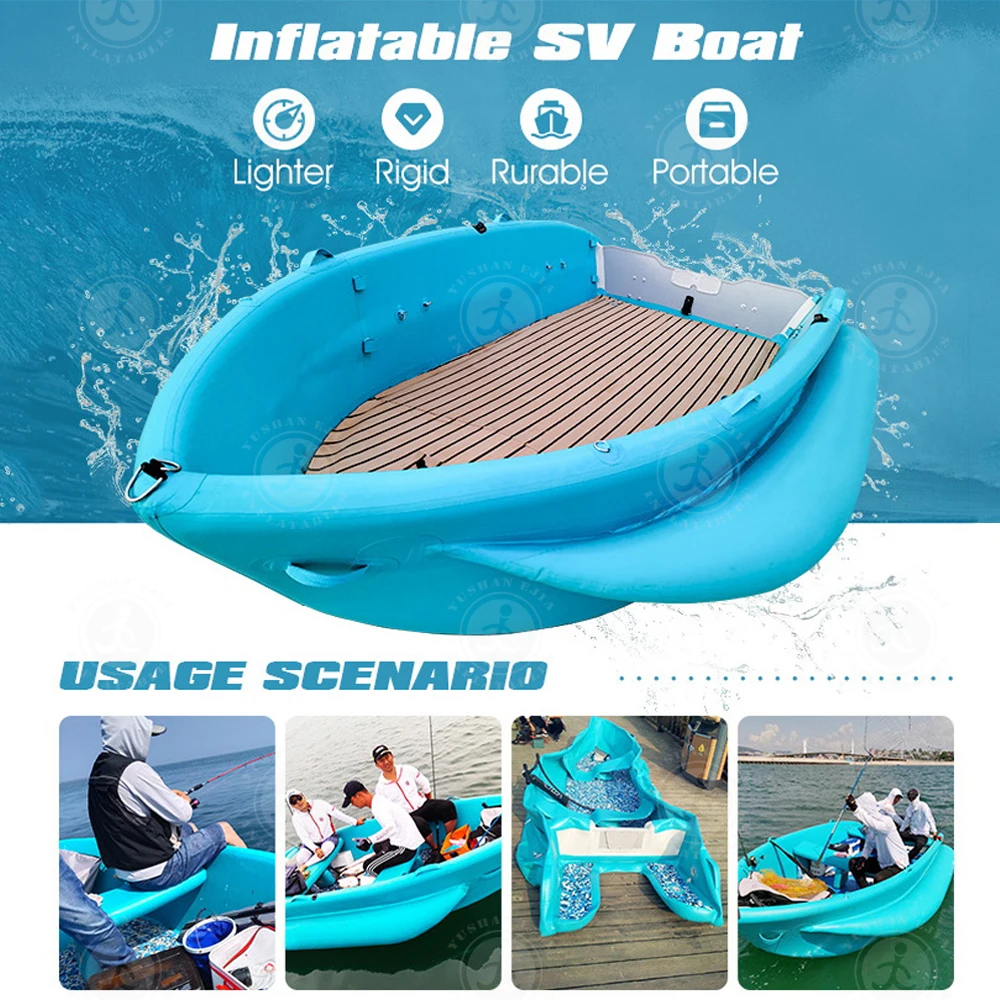 Portable Inflatable Floating Pvc Air Tube Fishing Boat Inflatable Drop ...