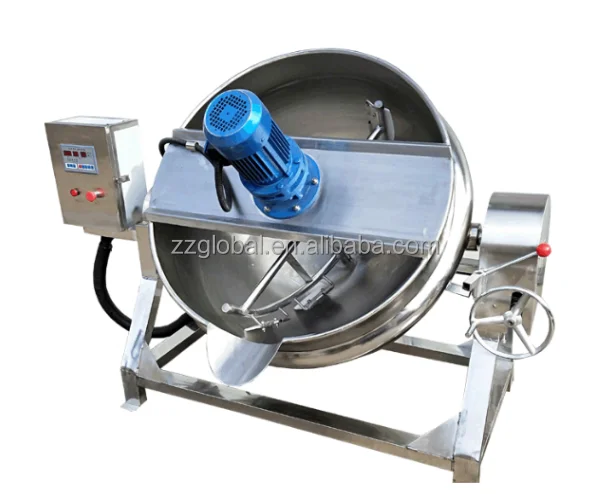 Global 100l 200l 800l Steam Jacketed Kettle Electric Gas Steam Heating ...