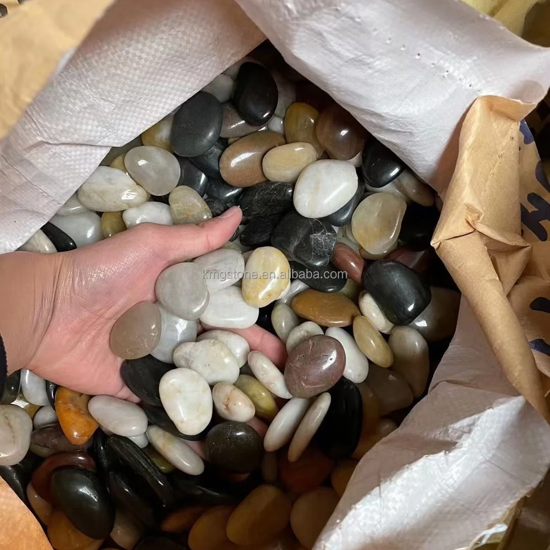 Polished River Pebbles Stone Rocks Gravel Polished Pebble For Garden ...