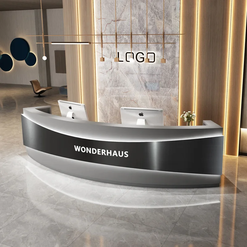 Cheap Office Furniture Reception Desk 72 Inch With Adaservice Front ...