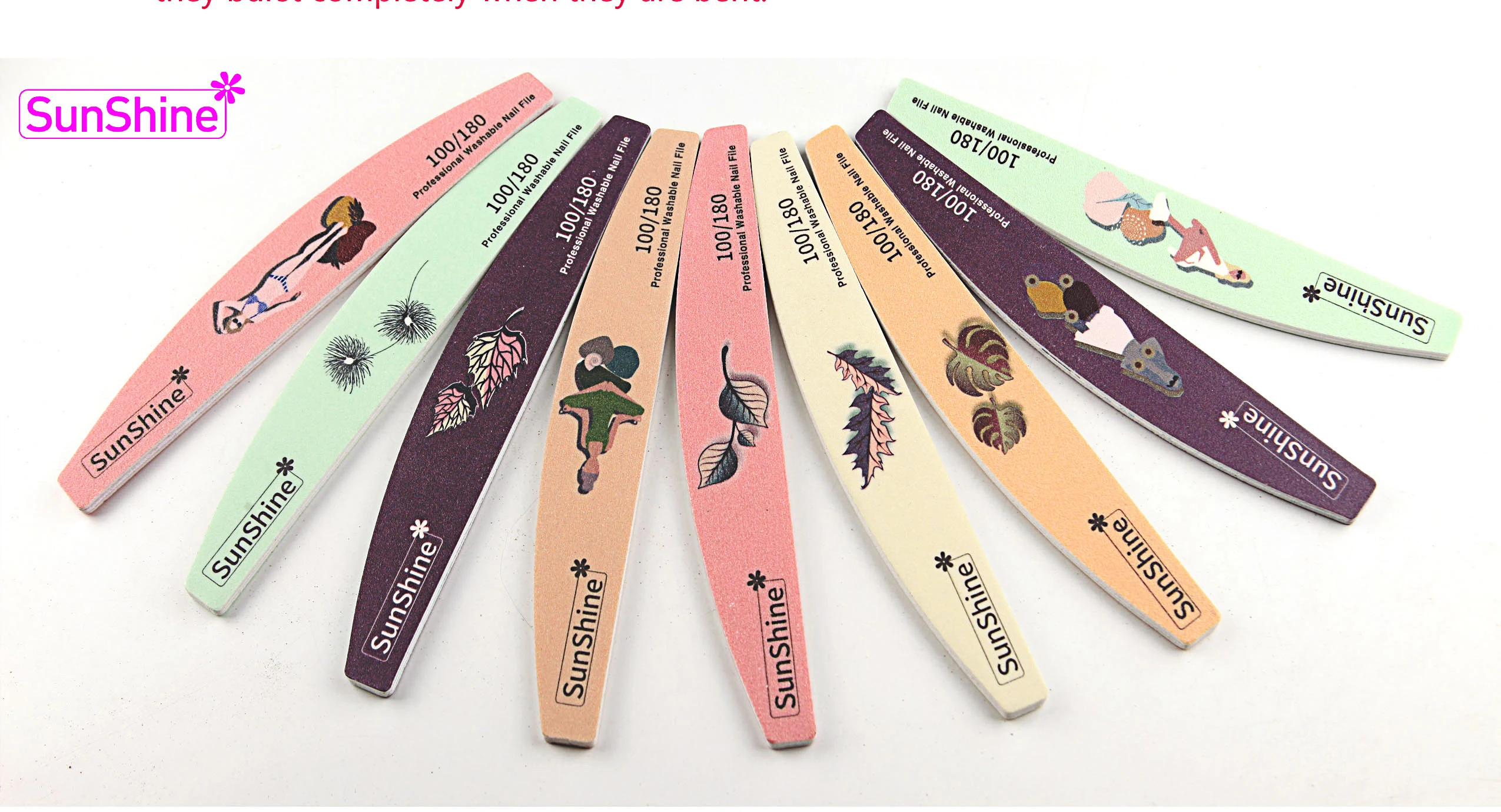 Custom Color Printing Nail File and Buffer Washable Beauty Tools Hot ...