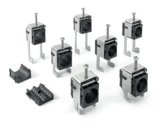 Hook Type Shackle Cable Clamp Self Locking Feeder Clamp For Coaxial ...