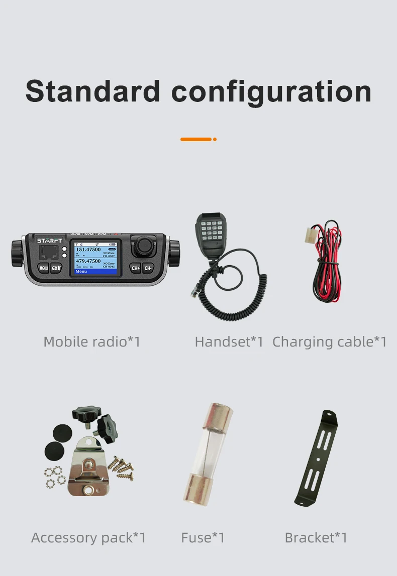 Starft M520D DMR Digital Mobile Radio - 3000 Memory Channels