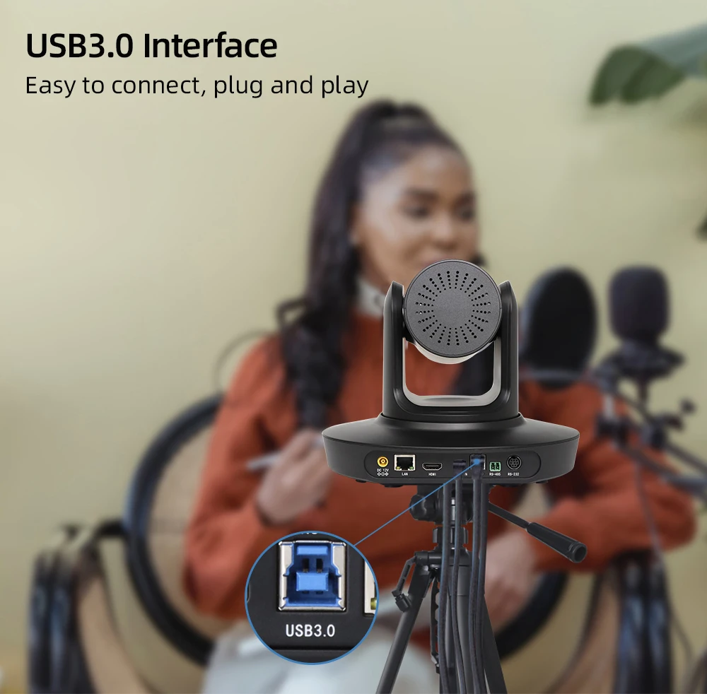 HDKATOV 4K30 AI Tracking PTZ Camera - Ideal for Church Streaming