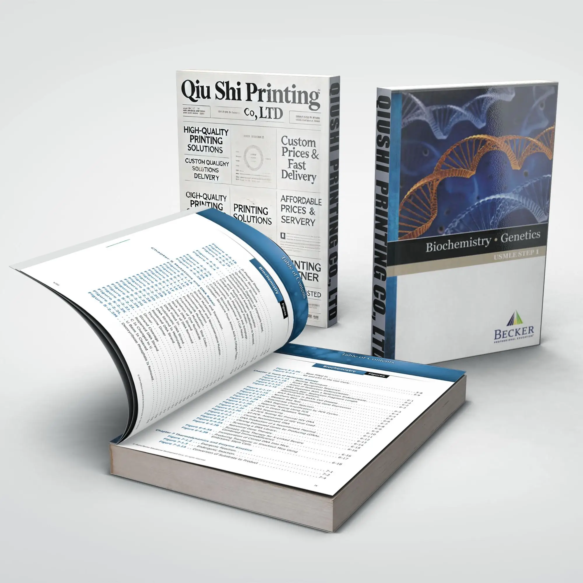 USMLE Step 1 Biochemistry Genetics Medicine Textbook Printing Small MOQ ...