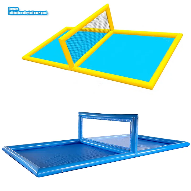 Custom Outdoor Inflatable Volleyball Field / Volleyball Pool Inflatable ...