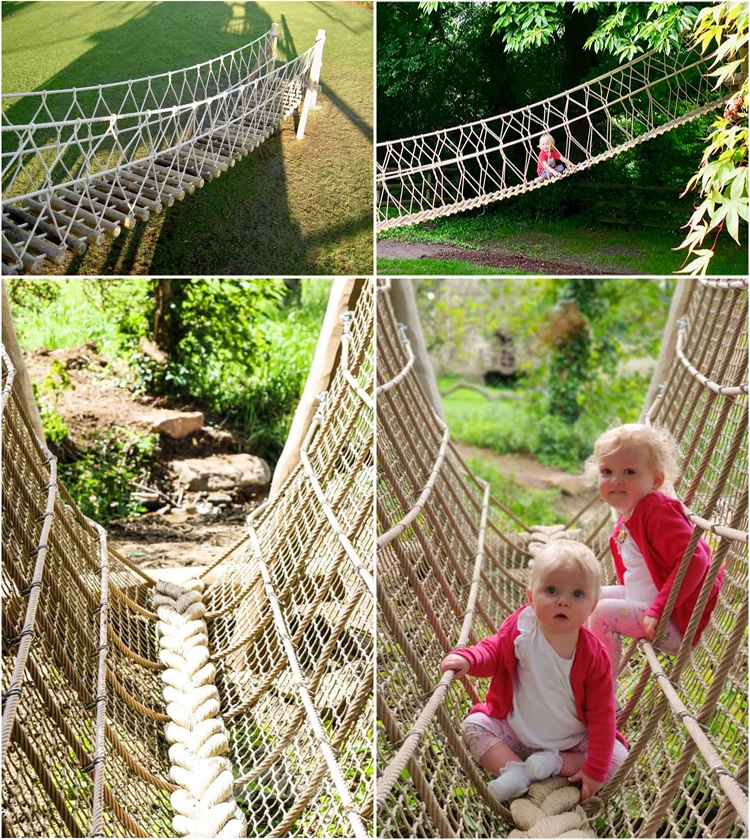 Hanlin Design Indoor Treehouse Playground - Wood Bridge